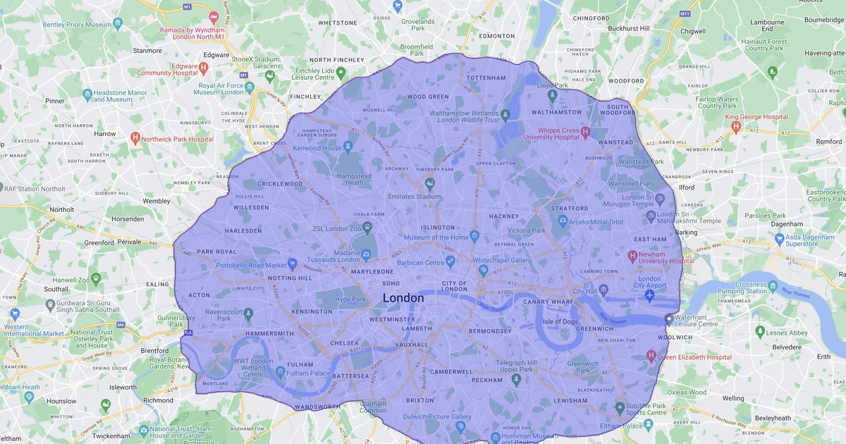 London Ulez Boundary Map | Charges, Coverage And Compliance